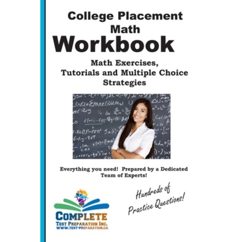 (영문도서) College Placement Math Workbook Paperback, Complete Test ...