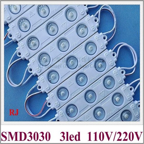 SMD 3030 3 LED 조명 모듈 사인 2W 220V 0V IP65 96mm 20mm 매우 밝은 각 모듈 변압기 필요 없음 ...