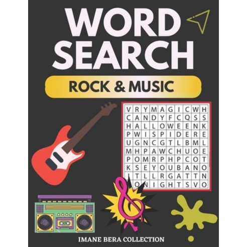 Word search Rock Music: Large Print word search puzzle book - lots of ...