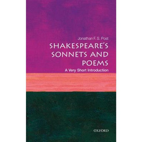 Shakespeare''s Sonnets and Poems: A Very Short Introduction Paperback ...