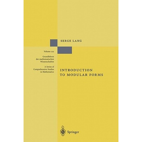 Introduction to Modular Forms Paperback, Springer - 가격 변동 추적 그래프 - 역대가