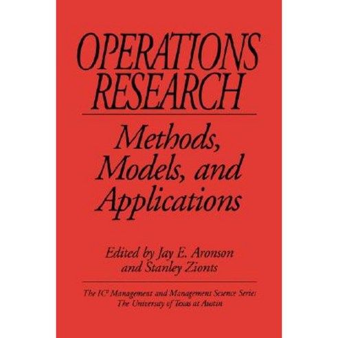Operations Research: Methods Models and Applications Paperback ...