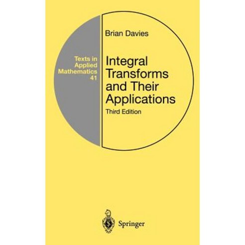 Integral Transforms and Their Applications Hardcover, Springer - 가격 변동 ...