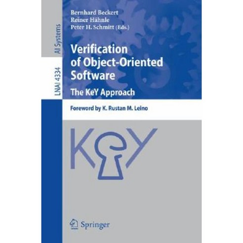 Verification of Object-Oriented Software. the Key Approach: Foreword by K. Rust
