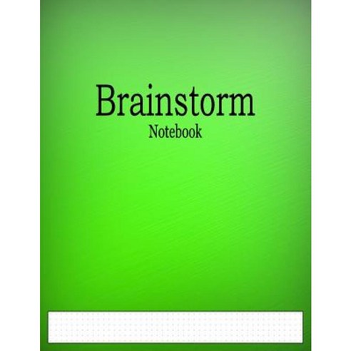Brainstorm Notebook: 1/6" Dot Grid Graph Paper Ruled Paperback ...