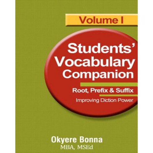 Student Vocabulary Companion 1: Book One Paperback, Createspace ...