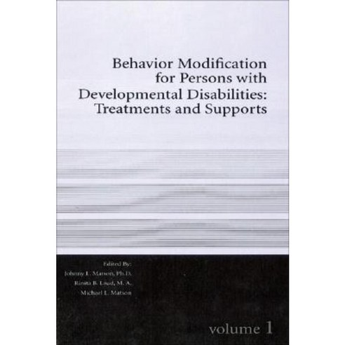 Behavior Modification for Persons with Developmental Disabilities ...
