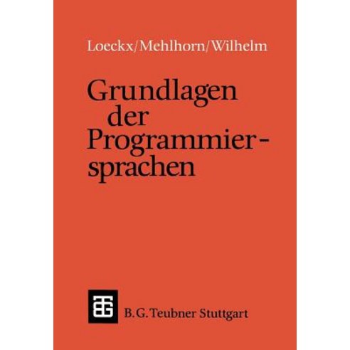 Grundlagen Der Programmiersprachen Paperback, Vieweg+teubner Verlag ...