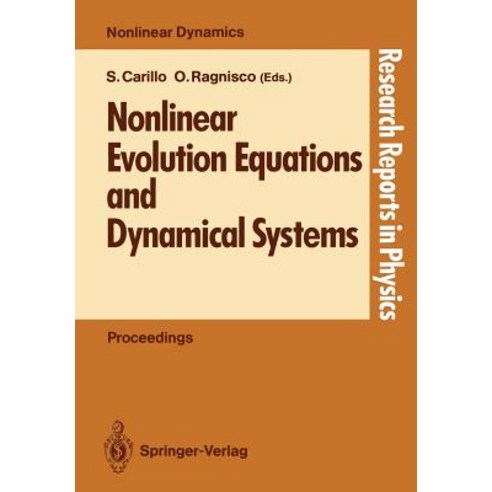 Nonlinear Evolution Equations and Dynamical Systems Paperback, Springer - 가격 변동