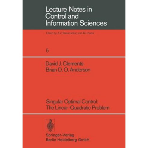 Singular Optimal Control: The Linear-Quadratic Problem Paperback ...