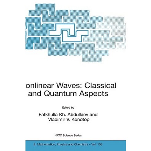Nonlinear Waves: Classical and Quantum Aspects Hardcover, Springer - 가격 변동 추적 그