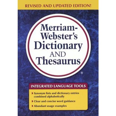 Merriam-Webster''s Dictionary and Thesaurus (Trade Edition) Prebound ...