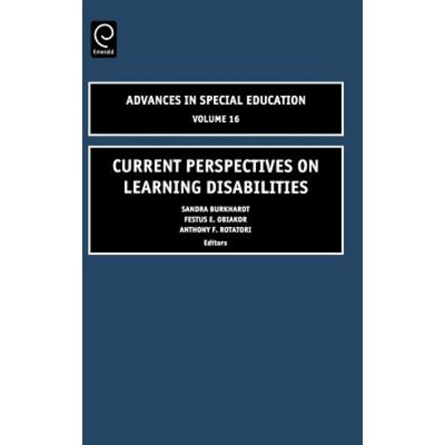 Current Perspectives on Learning Disabilities Hardcover, Jai Press Inc. - 가격 변동