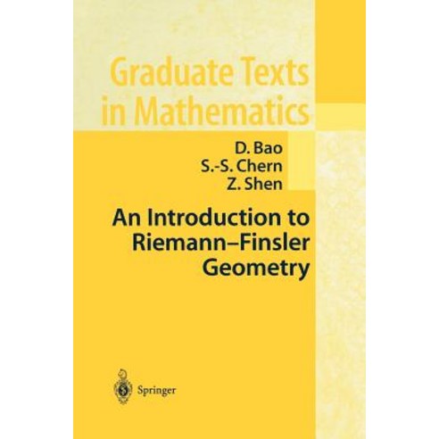 An Introduction to Riemann-Finsler Geometry Paperback, Springer - 가격 변동 ...