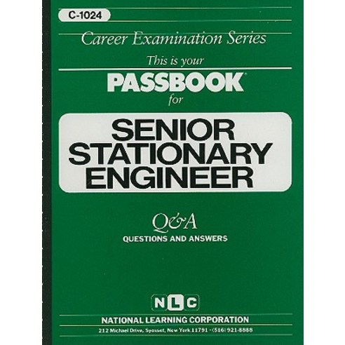 Senior Stationary Engineer Paperback, National Learning Corp - 가격 변동 추적 ...