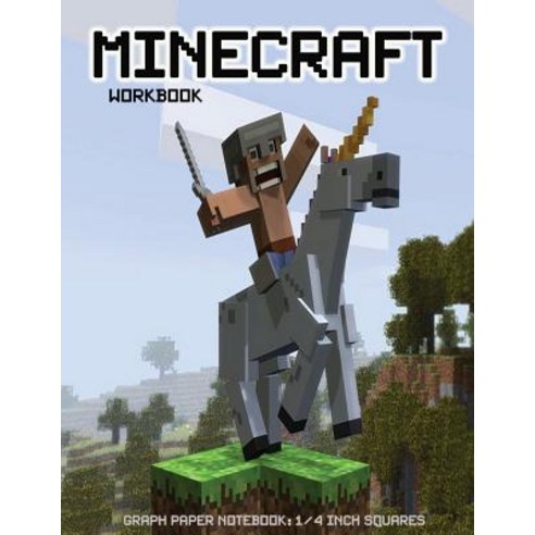 Minecraft Workbook: Graph Paper Notebook: 1/4 Inch Squares: Perfect for ...