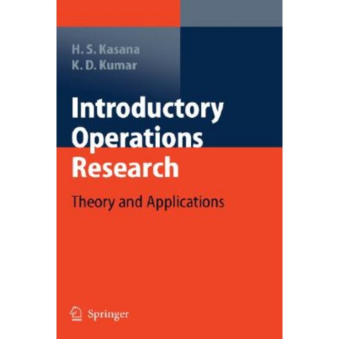 Introductory Operations Research: Theory and Applications Hardcover ...