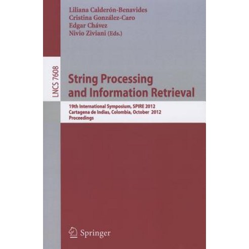 String Processing and Information Retrieval: 19th International ...