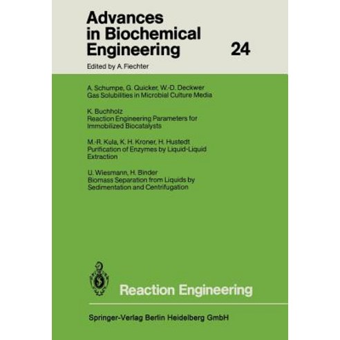 Reaction Engineering Paperback, Springer - 가격 변동 추적 그래프 - 역대가