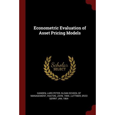 Econometric Evaluation of Asset Pricing Models Paperback, Andesite ...